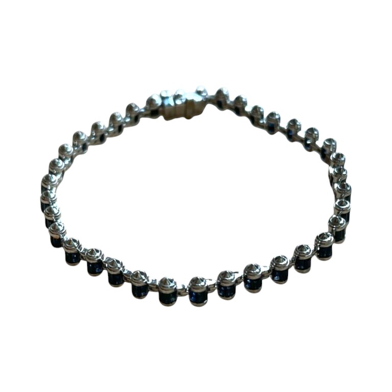 Bullet Blue Sapphire Bracelet - Jewellery By Joy